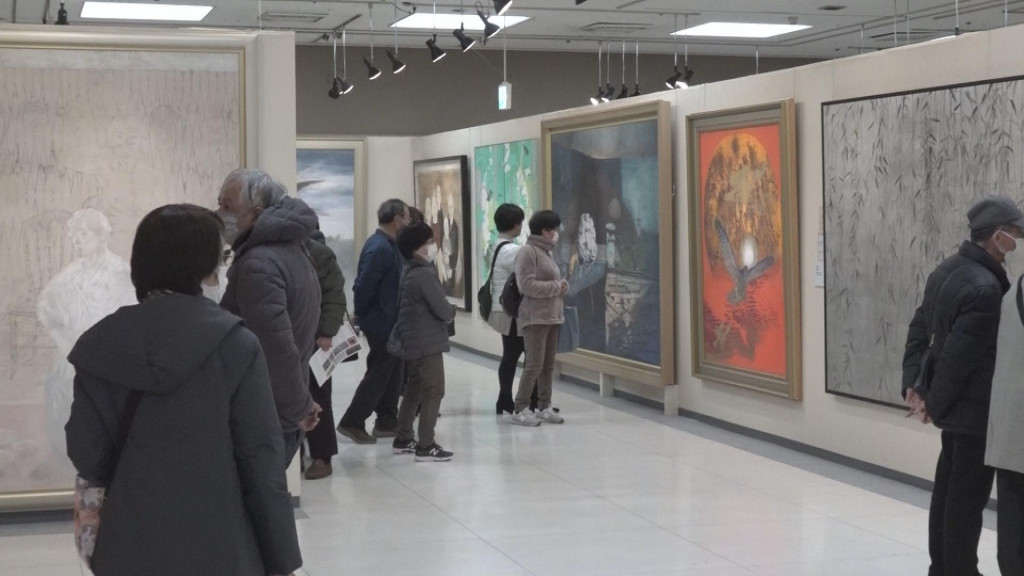 院展岡山会場にぎわう/岡山市の天満屋岡山店で1月15日まで【岡山市】 岡山・香川のニュース|tscテレビせとうち